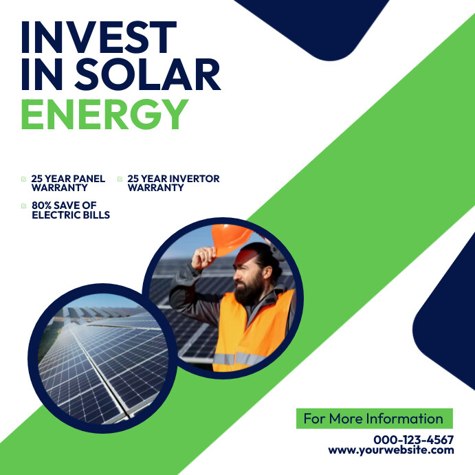 Renewable and solar energy post Template | PosterMyWall