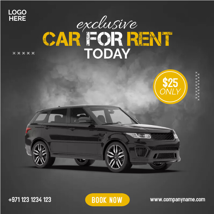 Rent a Car Template | PosterMyWall