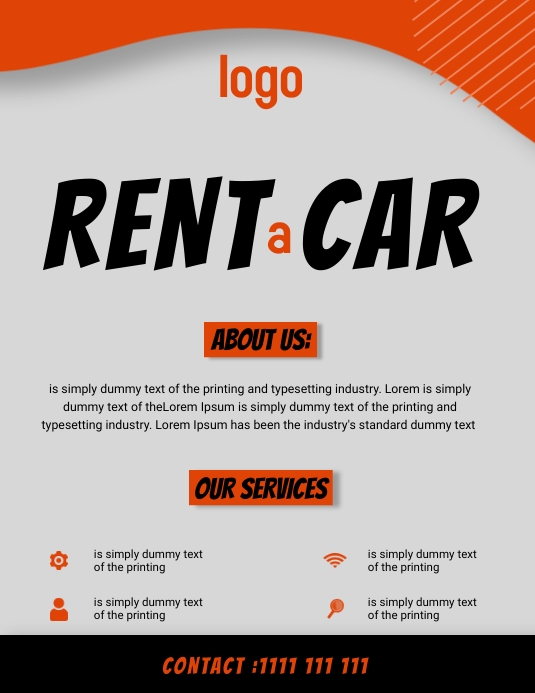 Copy of rent a car flyer | PosterMyWall
