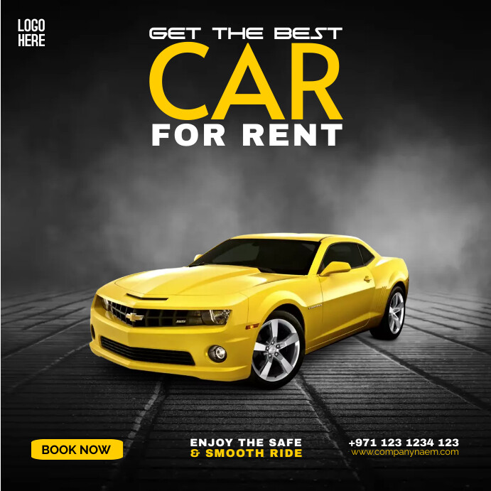 rent a car poster Template | PosterMyWall