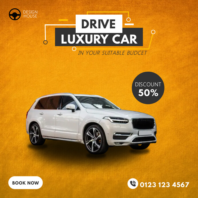 Plantilla de Rent car flyers template | PosterMyWall