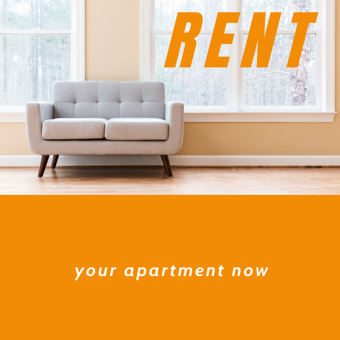 rent your apartment noww Template | PosterMyWall