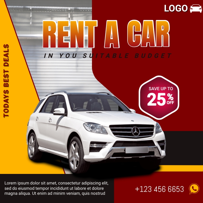 Copy of Rental Car Ads | PosterMyWall