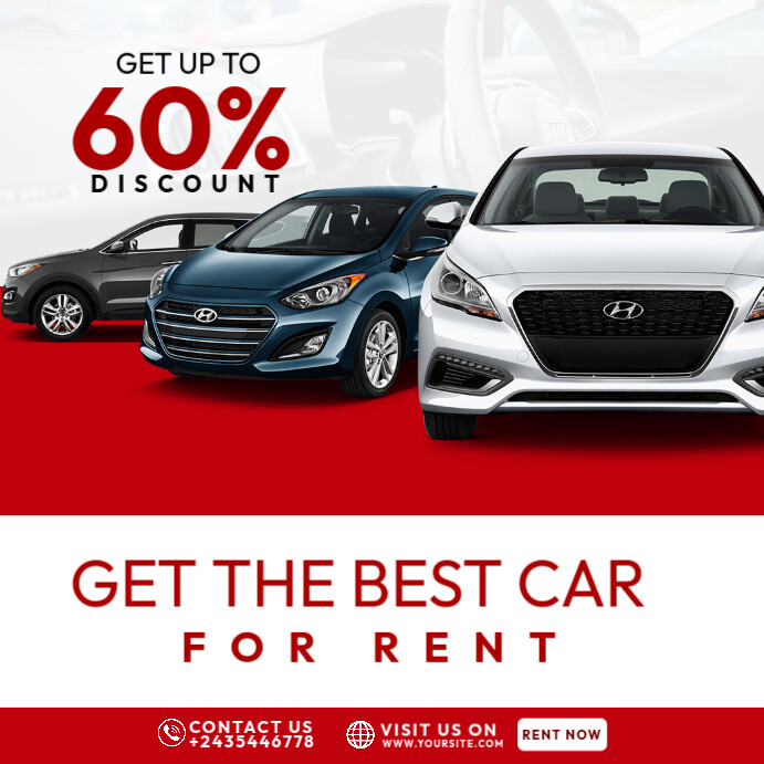 Rental Car Ads Template | PosterMyWall