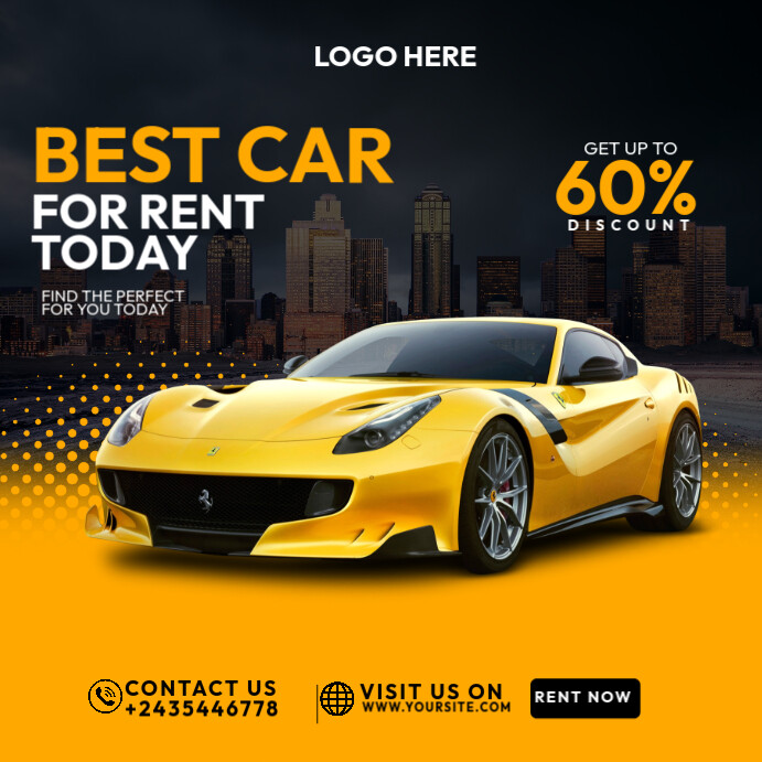 Rental Car Ads Template | PosterMyWall