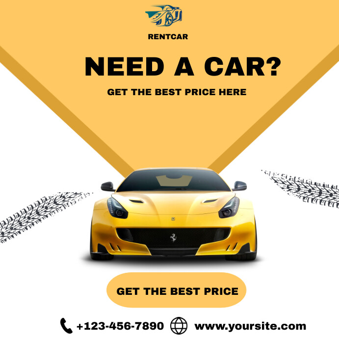 Rental car Template | PosterMyWall