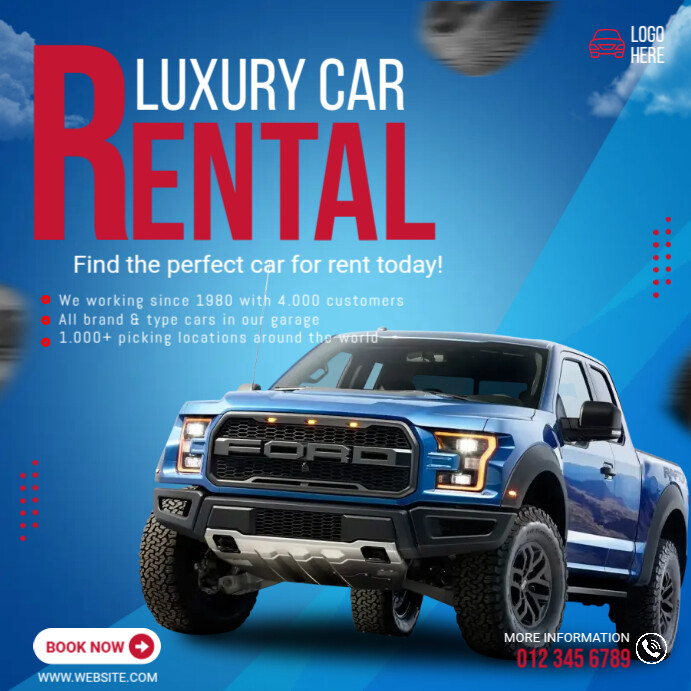 Rental Car Template | PosterMyWall
