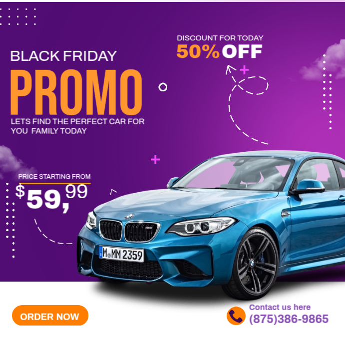 Rental Car Promo Template | PosterMyWall