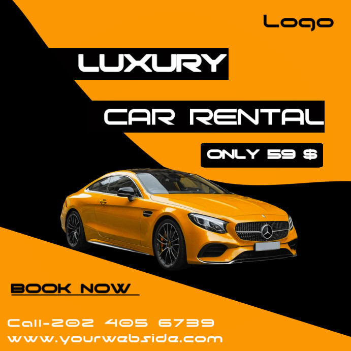 Rental car service Template | PosterMyWall