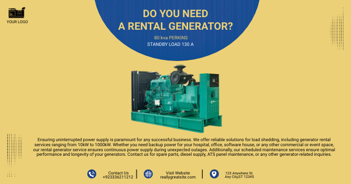 Rental Generator Template | PosterMyWall