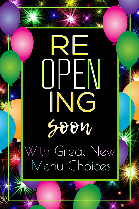 ReOpening Soon Poster Template | PosterMyWall