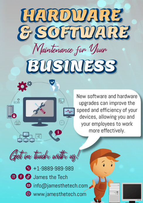 Repair & Maintenance technician flyer ad Template | PosterMyWall