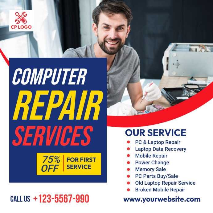Repair Service Ad Template | PosterMyWall