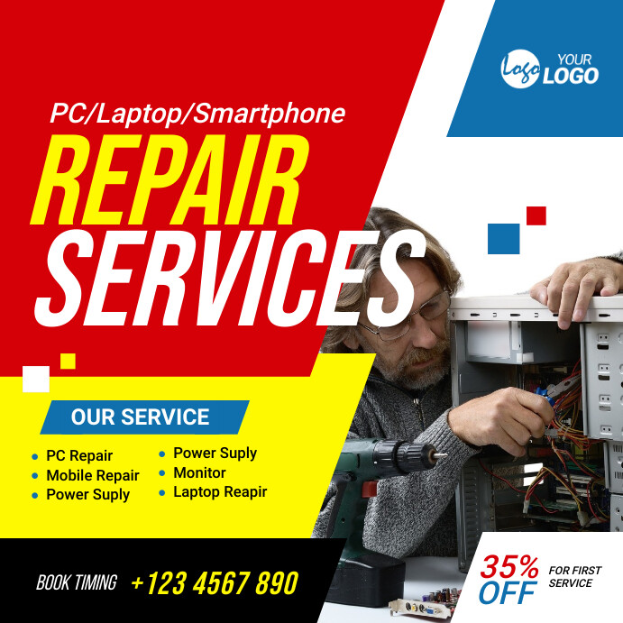 Repair Service Ad Template | PosterMyWall