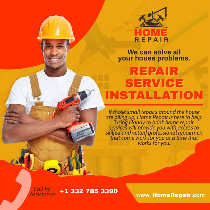 Repair service installation Instagram post Template | PosterMyWall