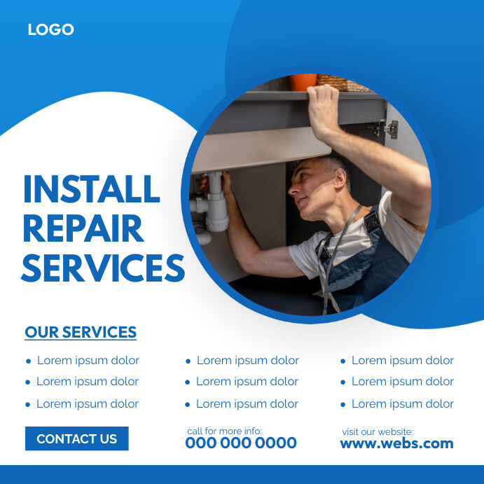 Copy of Repair services template design | PosterMyWall