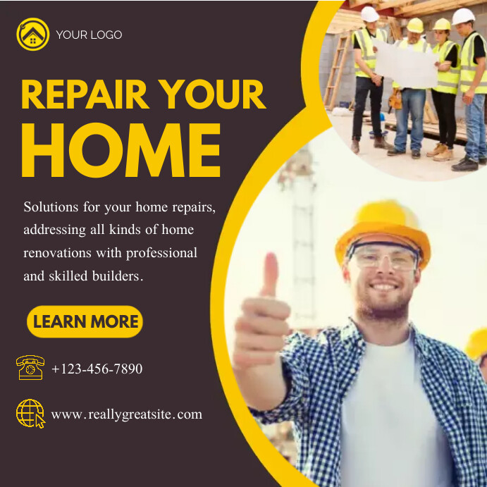 Repair Your Home Template | PosterMyWall