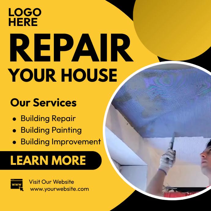 Repair Your House Template | PosterMyWall