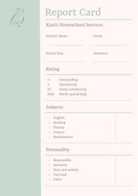 Report card template | PosterMyWall