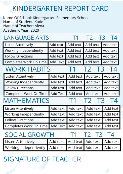 Report Card Template | PosterMyWall