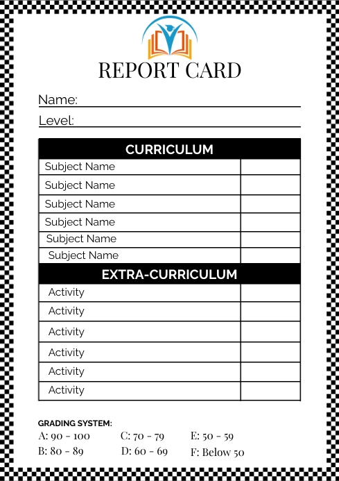 Report card Template | PosterMyWall