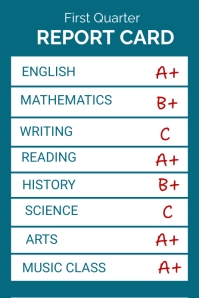 SCHOOL REPORT CARD FLYER TEMPLATE | PosterMyWall