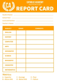 Report card template | PosterMyWall