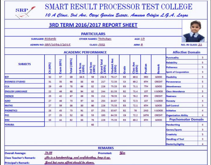 Report card Template | PosterMyWall