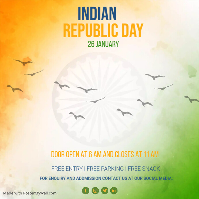 Republic day (1) Template | PosterMyWall