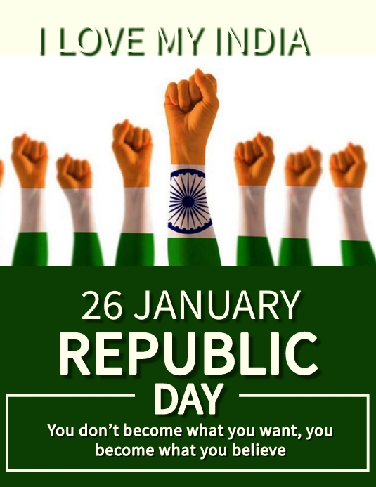 Republic Day 26 january Template | PosterMyWall