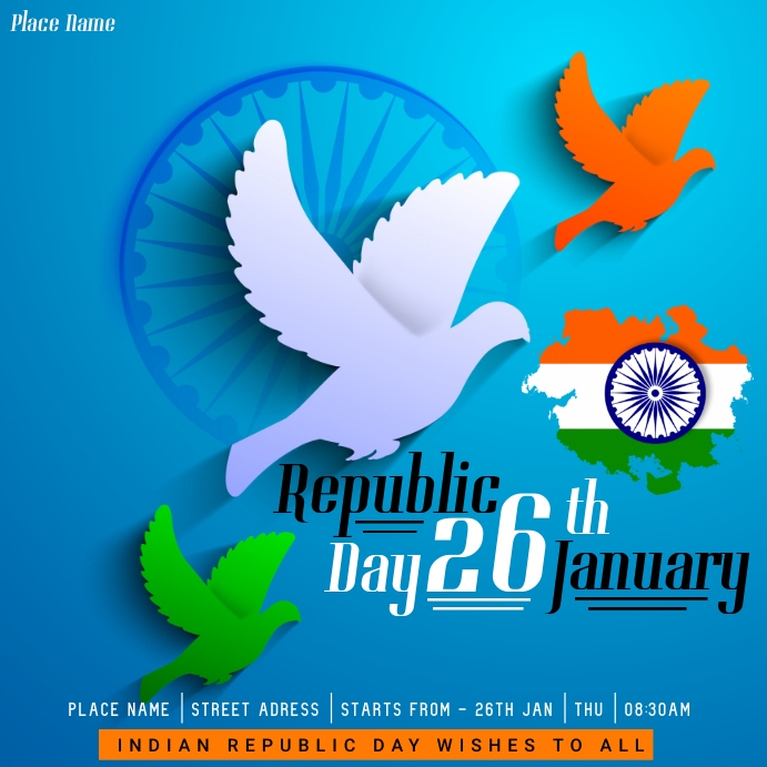 Copy of Republic day celebration instagram post | PosterMyWall