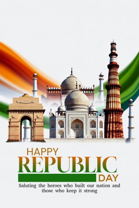 Republic Day Celebration Poster Template | PosterMyWall