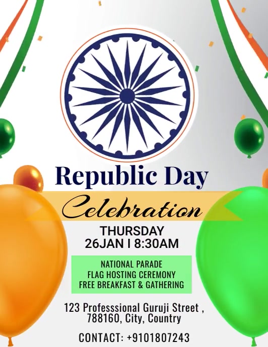 Republic day Template | PosterMyWall