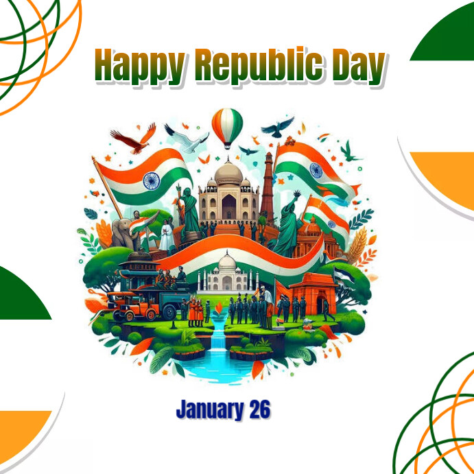 Republic Day Template | PosterMyWall