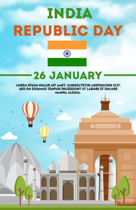 Republic day flyers Template | PosterMyWall