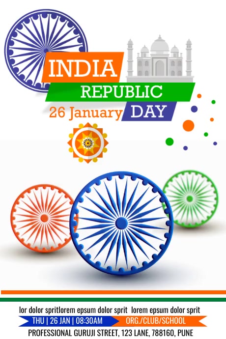 republic day video poster Template | PosterMyWall