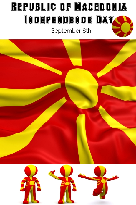 Republic of Macedonia Independence day Template | PosterMyWall