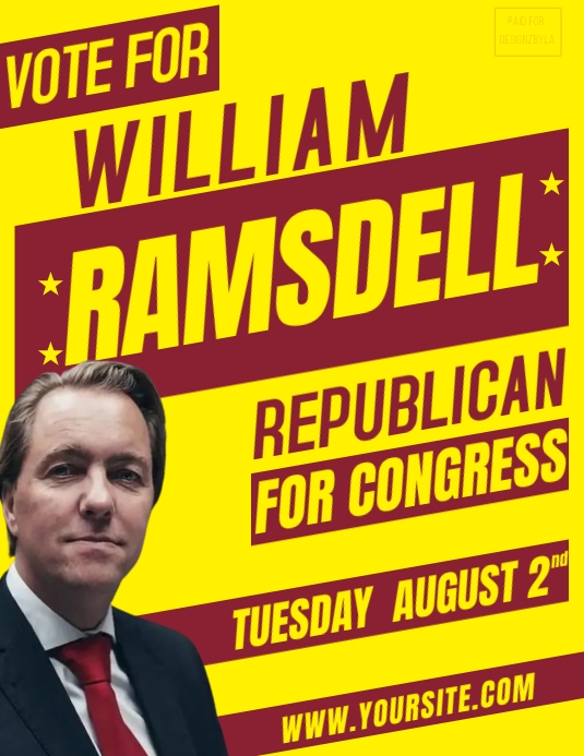 Republican candidate VOTE POSTER 2 Template | PosterMyWall