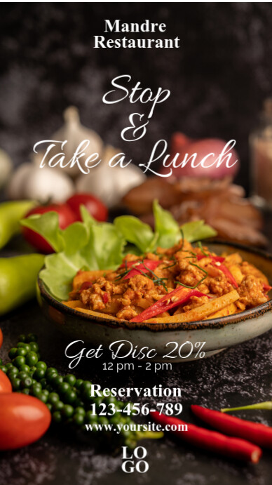 Resaturant Ads flyer Template | PosterMyWall