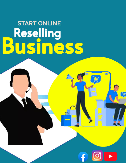 Reselling business flyer template | PosterMyWall