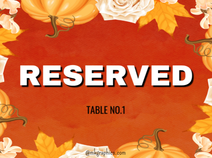 Reserved Template | PosterMyWall