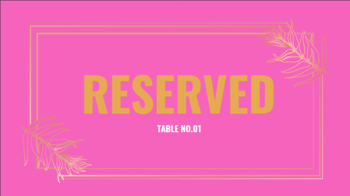 Reserved Template | PosterMyWall