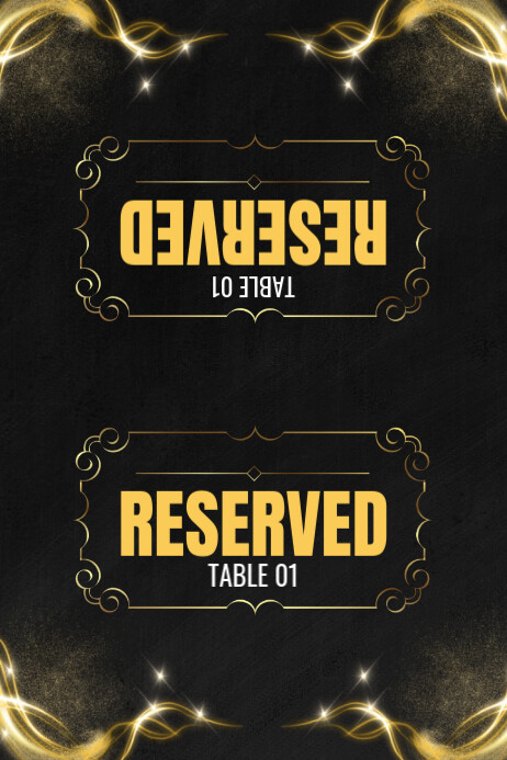Copy of Reserved | PosterMyWall