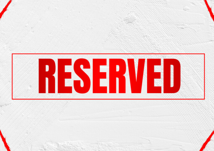 Copy of Reserved door sign great design poster | PosterMyWall