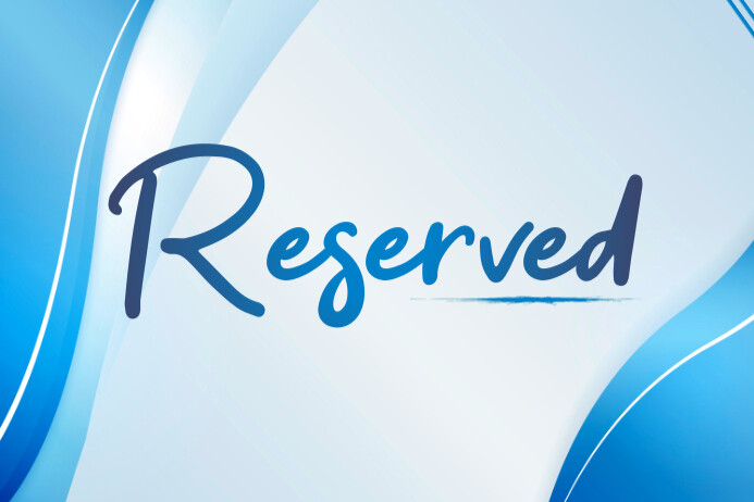 Copy of Reserved door sign great design poster | PosterMyWall