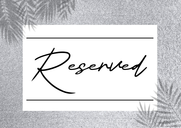 Reserved door sign great design poster Template | PosterMyWall