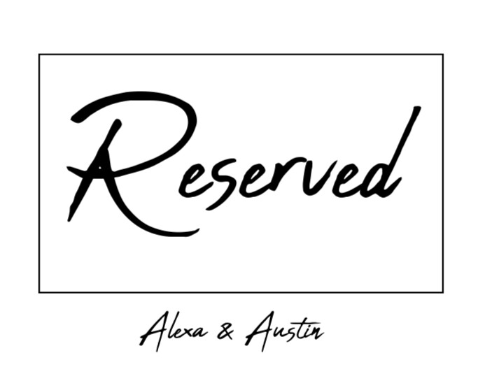 Copy of Reserved Flyer (us Letter) | PosterMyWall