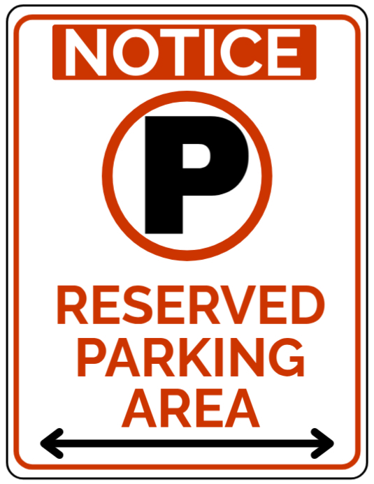 Reserved parking editable sign template | PosterMyWall