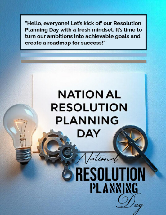 Copy of Resolution Planning Day | PosterMyWall