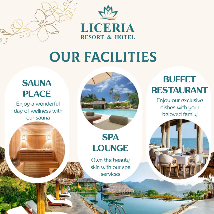 Resort & Hotel Template | PosterMyWall